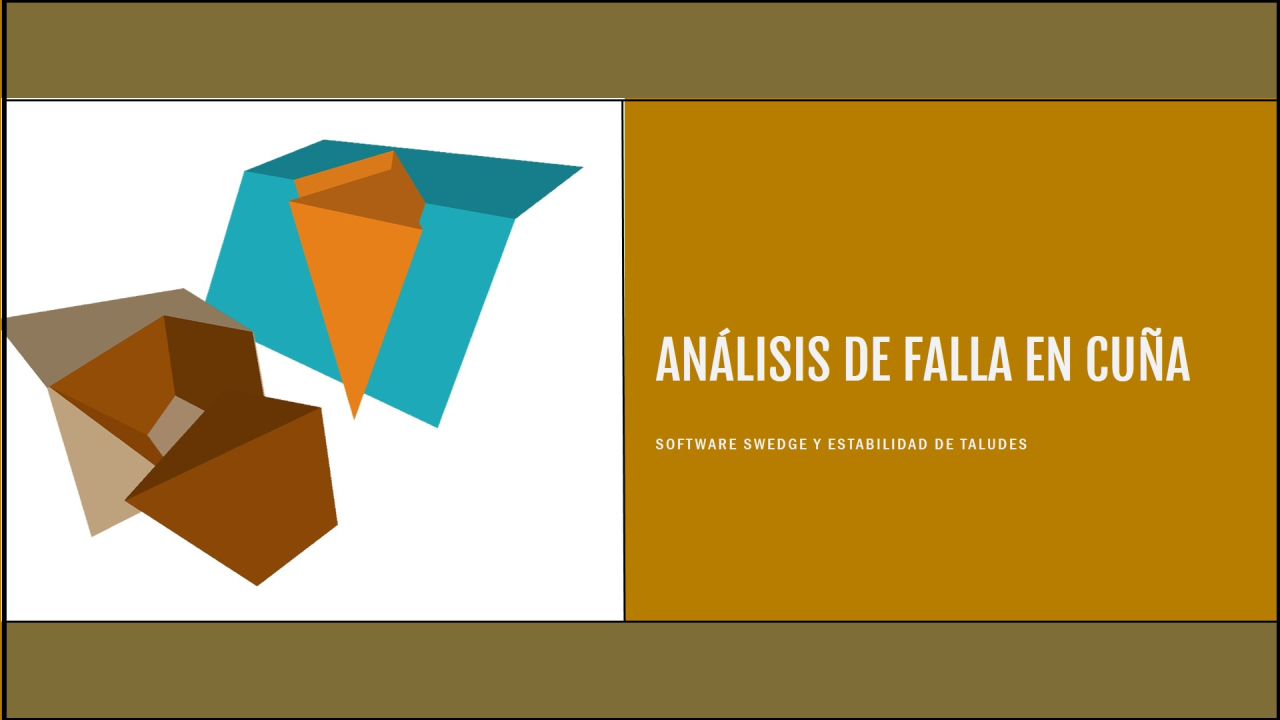 Análisis de Falla en Cuña (Software Swedge) en Estabilidad de Taludes ...
